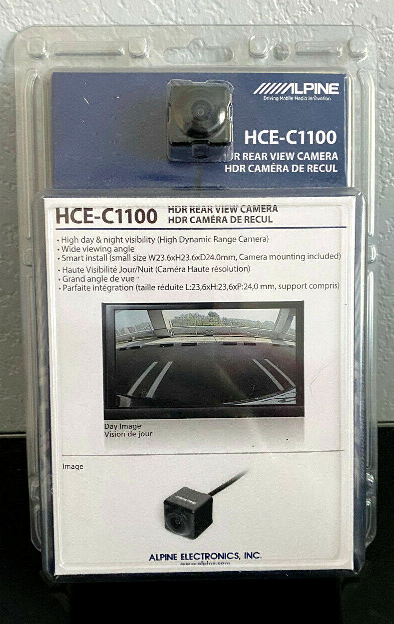 Alpine HCE-C1100 HDR Rear-View Backup Camera Wide Angle Day & Night New ...