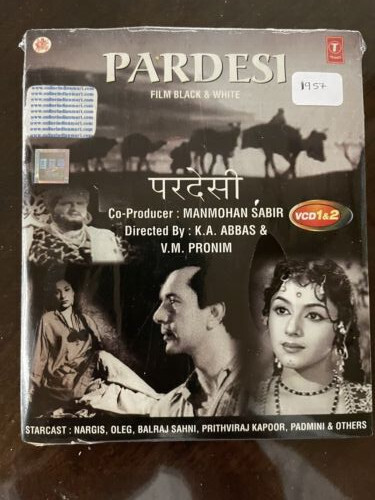 Bollywood Hindi Movie VCD Pardesi 1957 Indo-Soviet Coproduction by K A ...