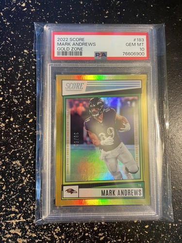 2022 Panini Score Mark Andrews PSA 10 Gold Zone #183 38/50 Baltimore ...