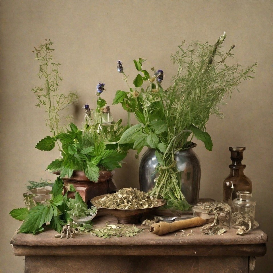 BLUE Absinthe Kit Botanic Herb Mix Wormwood Anise Fennel Many More ...