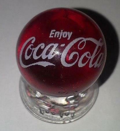 Super Nice *RARE* Coca-Cola Script Collectible RUBY RED Glass Marble | eBay