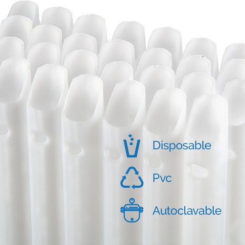 1000（10Bags）Dental HVE High Volume Evacuation Suction Tips Vented White ...