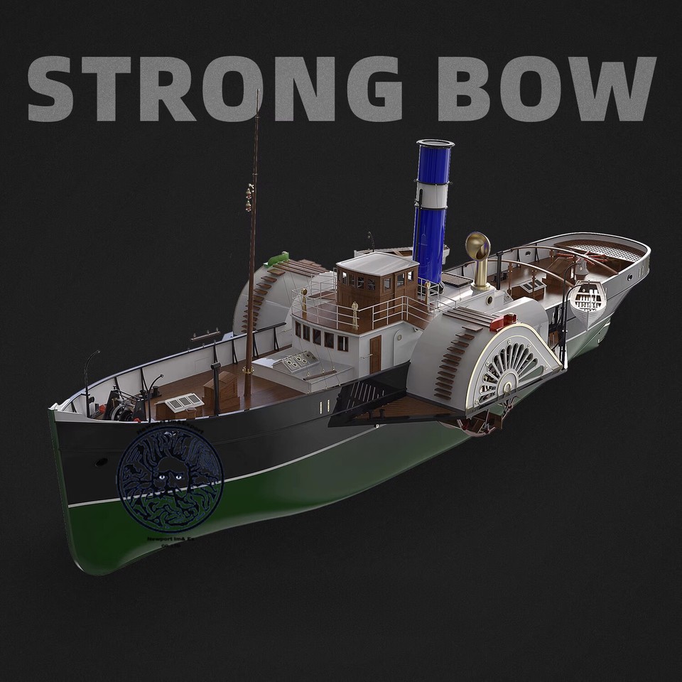1:48 Strongbow Paddle Steam Tug 1109mm 43.7" Fully Assembled Wood RC ...
