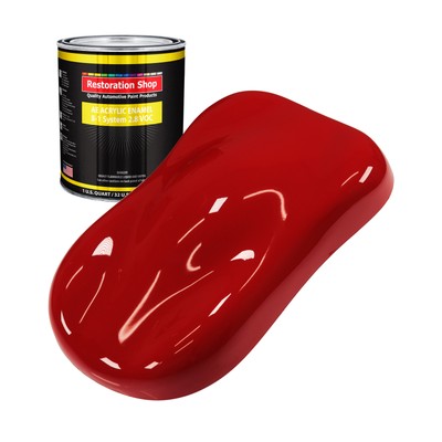 Restoration Shop Victory Red Acrylic Enamel Quart Only, Auto Paint | eBay
