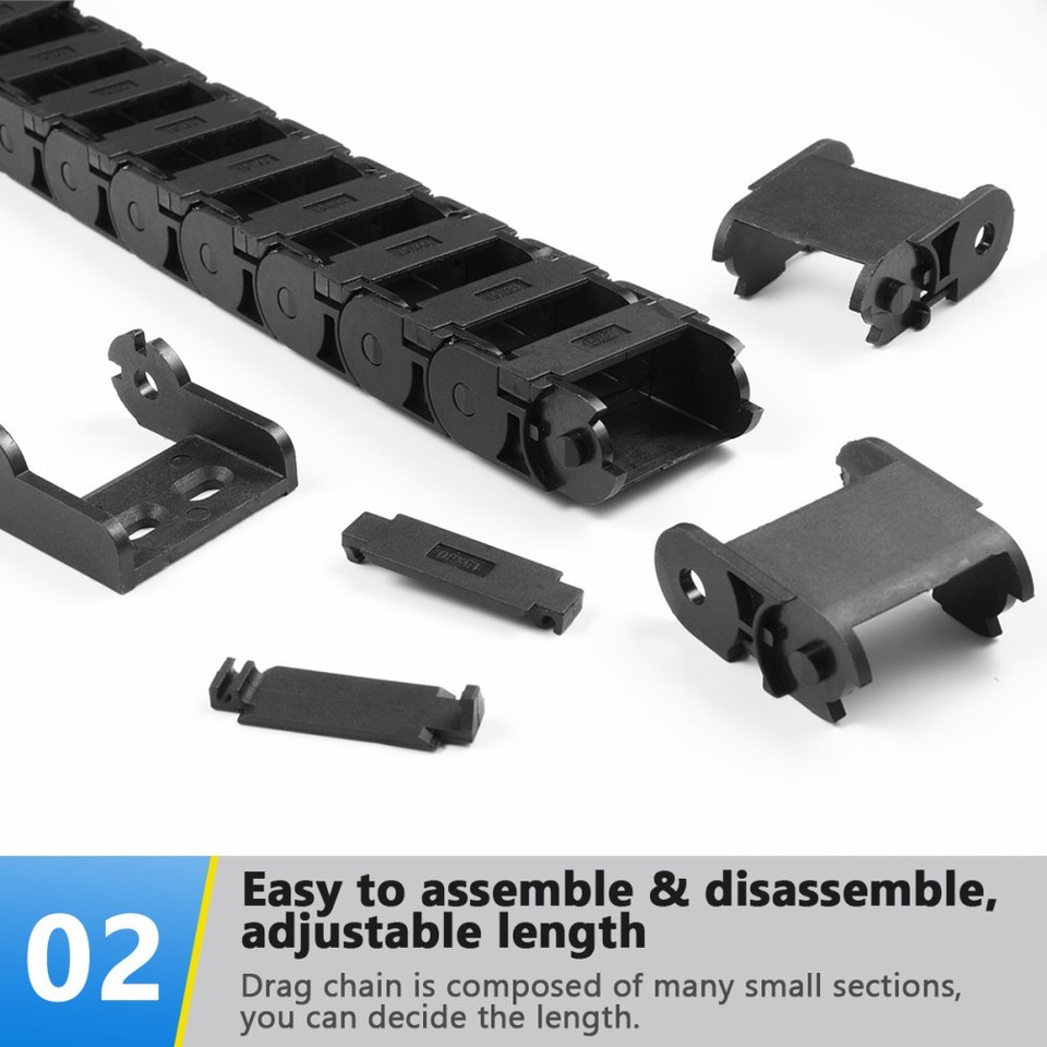 Cable Track Carrier Wire Conduit Machine Tool Accessories Drag Chain ...