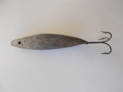 Antique Fish Shaped Cod Fishing Jig 8" Long 2 Pounds Unusually Large ...