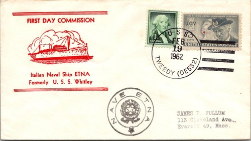 USS Tweedy 1962 Italian Naval Ship ETNA - J23670 | eBay