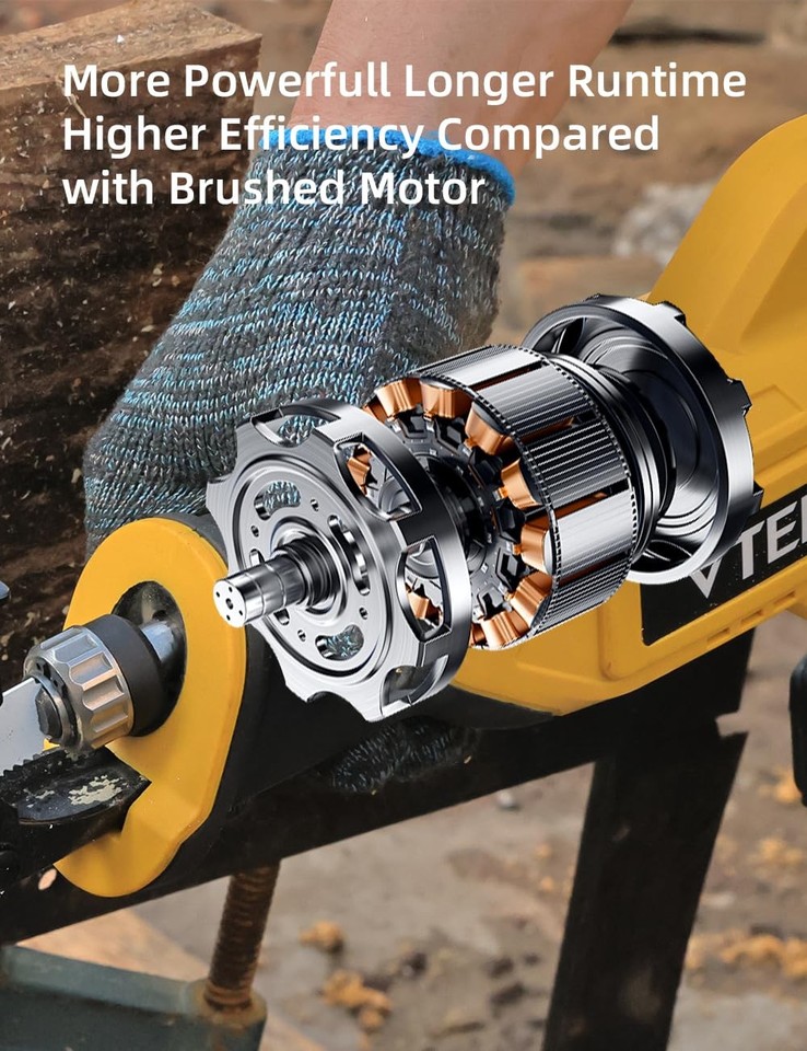 Brushless Cordless Reciprocating Saw,3 Level Speed Setting,Cordless ...