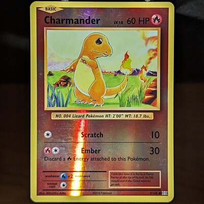 Charmander 9/108 LP Reverse Holo XY Evolutions Pokemon TCG Card foil ...