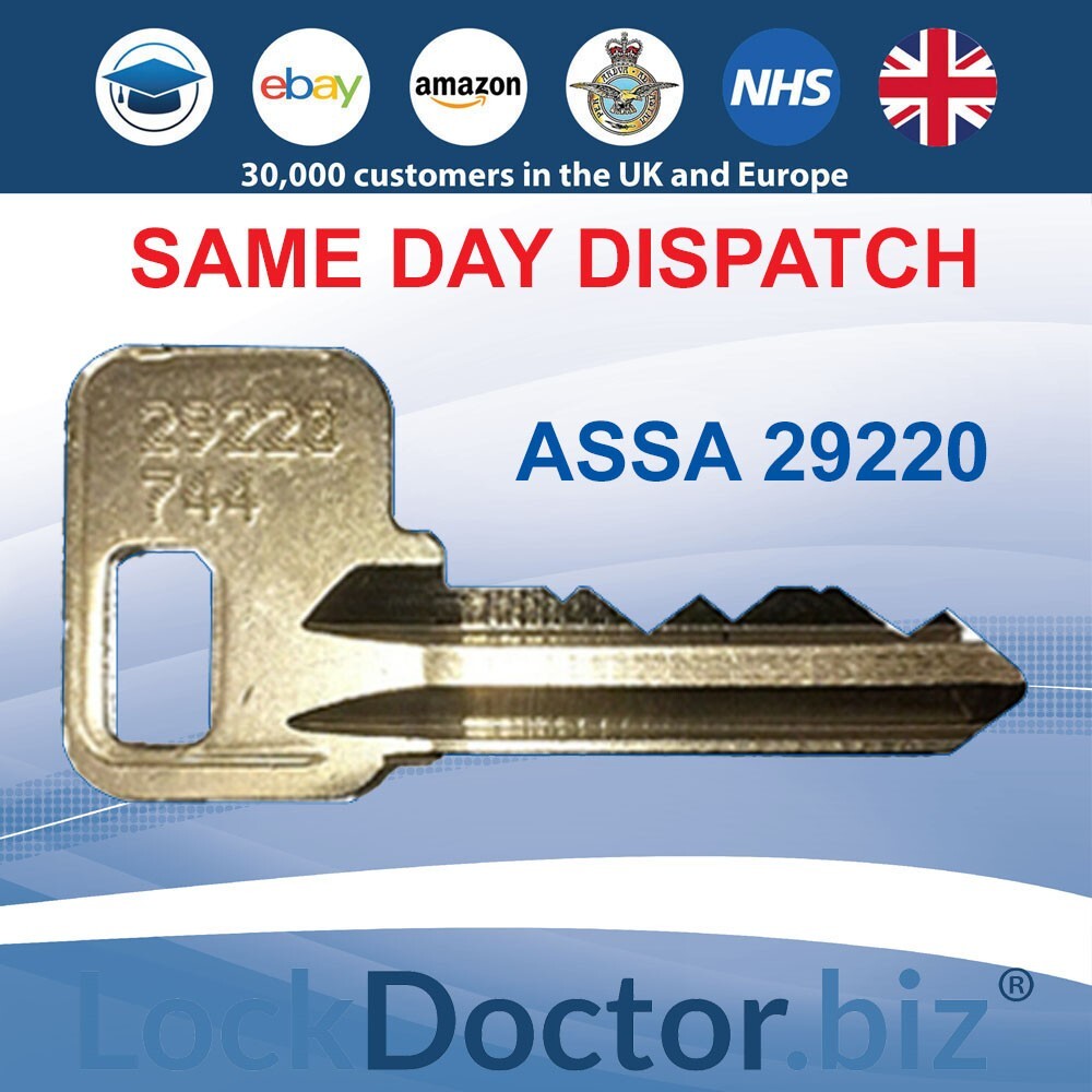 ORIGINAL ASSA 29220 Locker Replacement Key For Wet Areas Key numbers ...