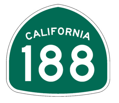 4" california state route 188 highway sign bumper sticker decal usa ...