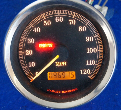 Genuine Harley Touring Dyna XL Sportster 4" Speedometer Speedo 99-03 ...