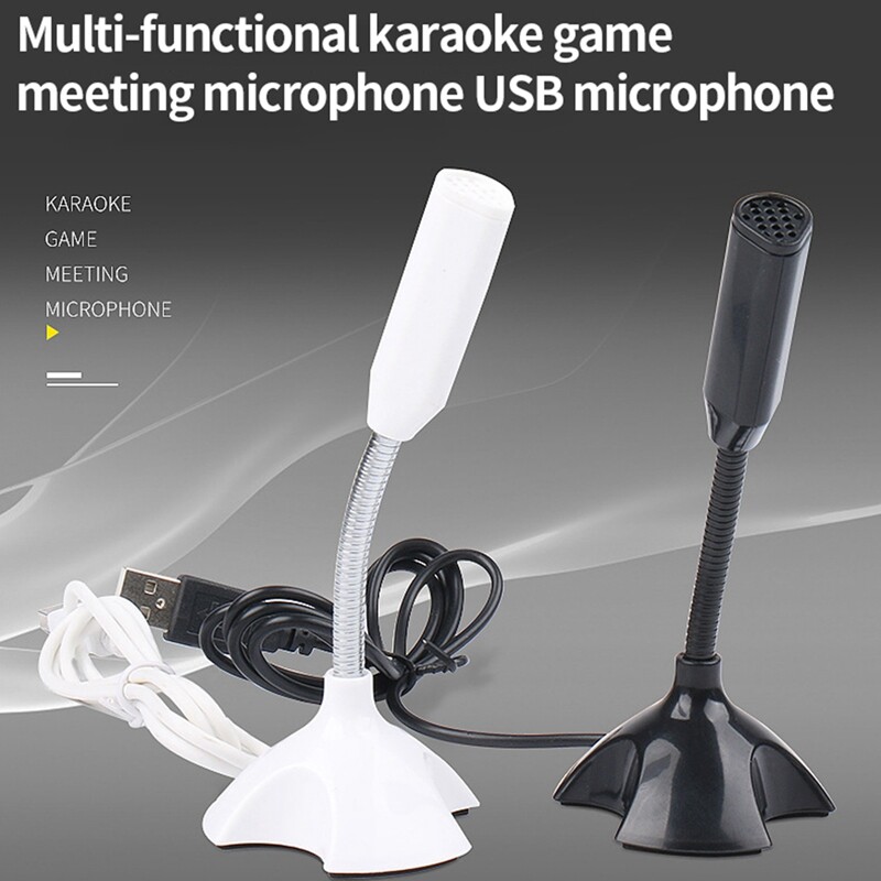 USB Laptop Microphone Voice Mic High Sensitivity Studio Speech Mic ...