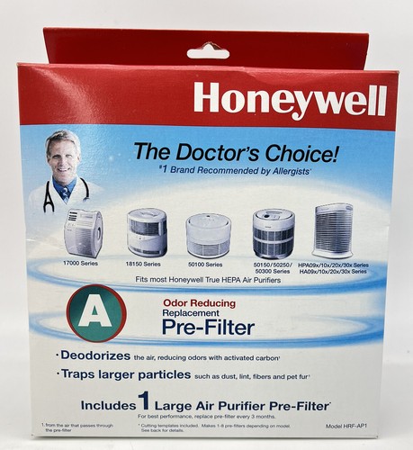 NEW Honeywell Odor Reducing Air Purifier Pre Filter Replacement Type A ...