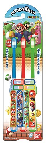 Bandai Super Mario Series Toothbrush 3 Set for kids 4549660185192| eBay