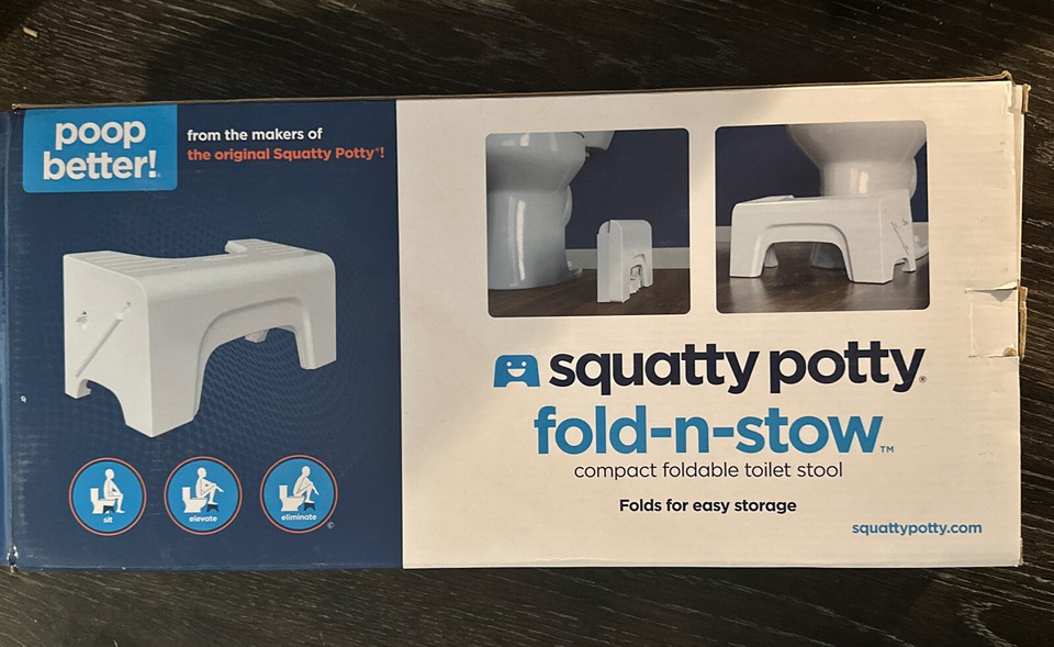 SQUATTY POTTY FOLD N STOW COMPACT FOLDABLE TOILET STOOL | eBay