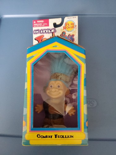 1998 In Style Trollkins "Combat Trollkin" Troll Doll With Turquoise ...