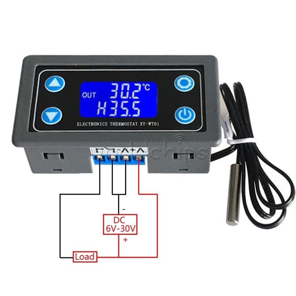 10A Digital LCD Display Thermostat High precision Temperature ...