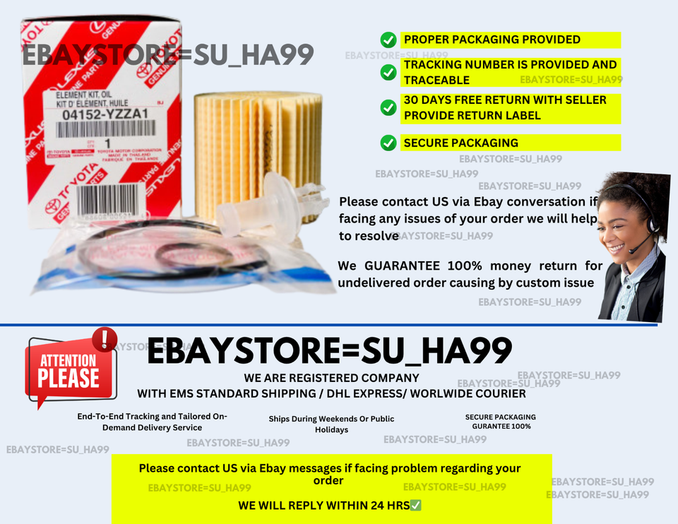 LEXUS SCION OIL FILTER SET OF 10 OEM 04152-YZZA1 | eBay