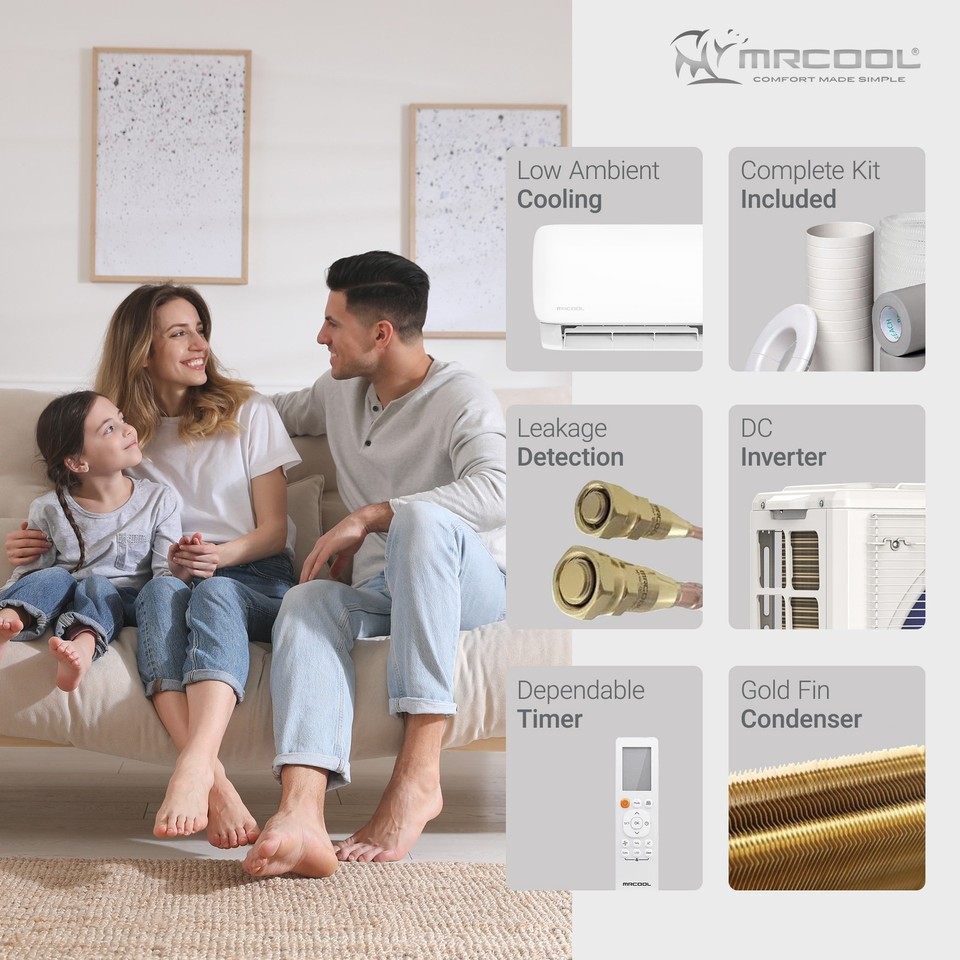 MRCOOL Easy Pro 12K BTU DIY Ductless Mini-Split Air Conditioner Heat Pump System | eBay