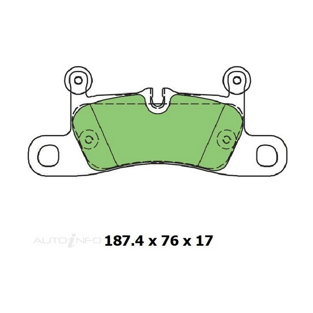 PROTEX Brake Pads-Rear For VOLKSWAGEN TOUAREG 250 TDI, V8 TDI R-LINE 7P ...