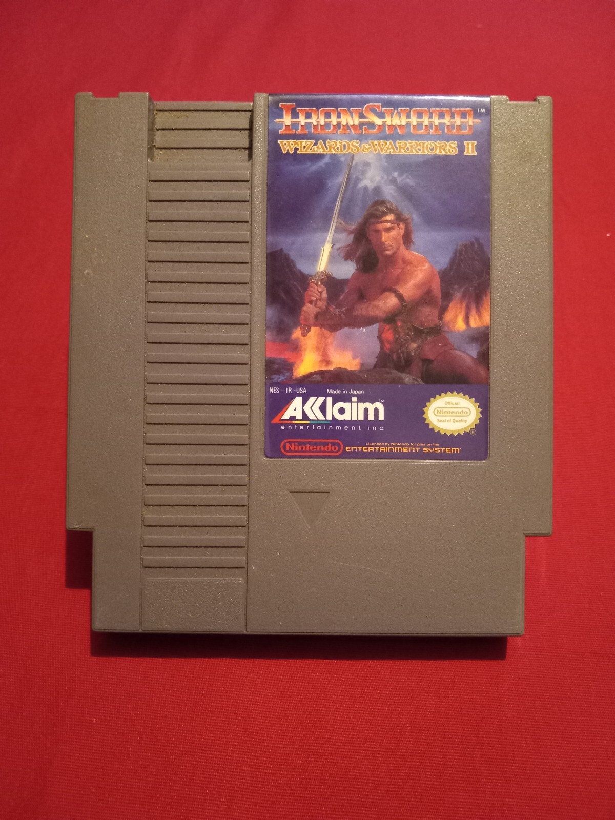 NES Iron Sword Wizards And Worriors 2 Game. NES Original Nintendo Game ...