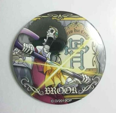 One Piece STAMPEDE Yakara Can Badge Button Brook Eiichiro Oda Anime F/S ...