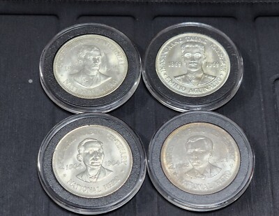 Philippines Silver One Peso Coins.Lot Of 4.Heroes of The Philippines ...