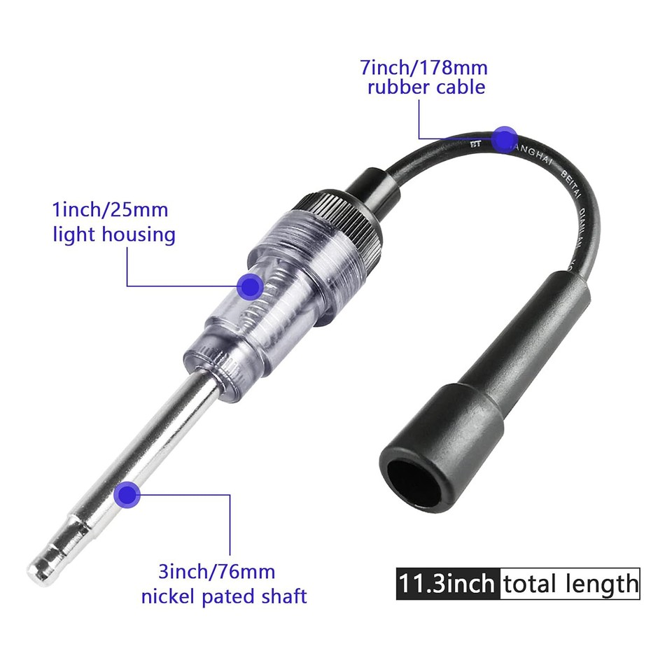 2 Pcs Inline Spark Plug Tester, Plug Engine Ignition Tester, Auto ...