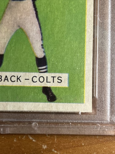 1957 Topps #138 Johnny Unitas Rookie HOF Baltimore Colts PSA 7 NM ...