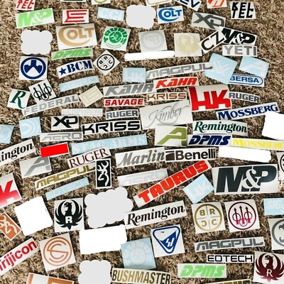 GUN SAFE Hunting Rifle Pistol Military Decal Sticker Pack - Lot of 15 ...