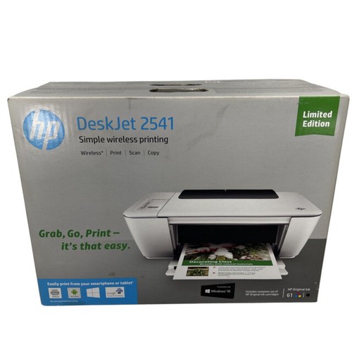 HP DeskJet 2541 All-in-One Printer - White 889894382504 | eBay