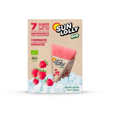 Sun Lolly Himbeere Bio 12 Kartons à 7 x 60ml (420ml) Wassereis | eBay.de
