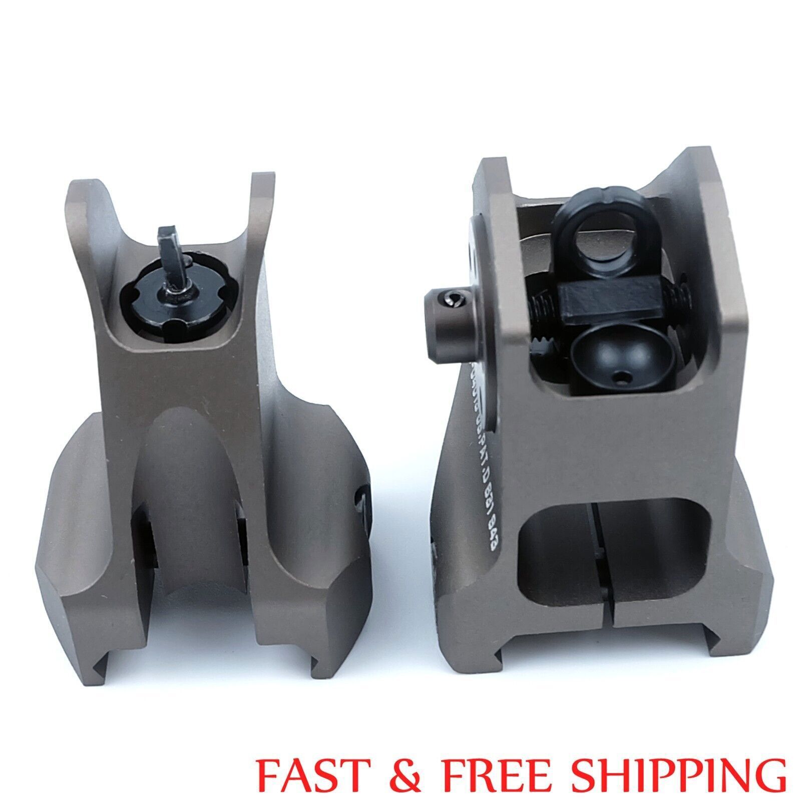 1 Pair Tactical Fixed Front Rear Iron Sights Set for DD Rapid Backup ...
