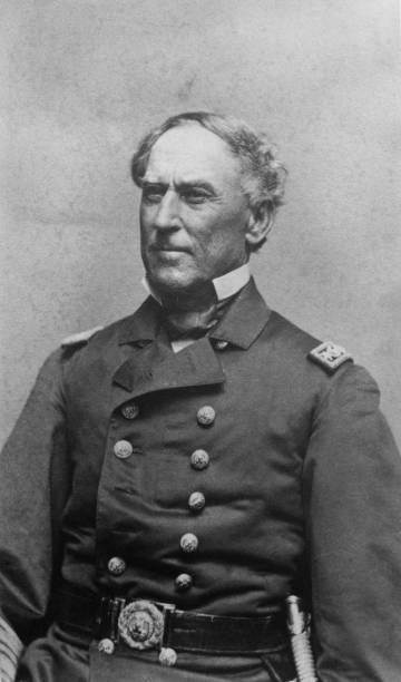 Naval Officer David Farragut Union Navy Rear Admiral Civil War Pos- Old ...