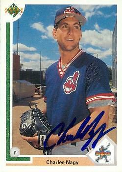 Charles Nagy autographed Baseball Card (Cleveland Indians) 1991 Upper ...