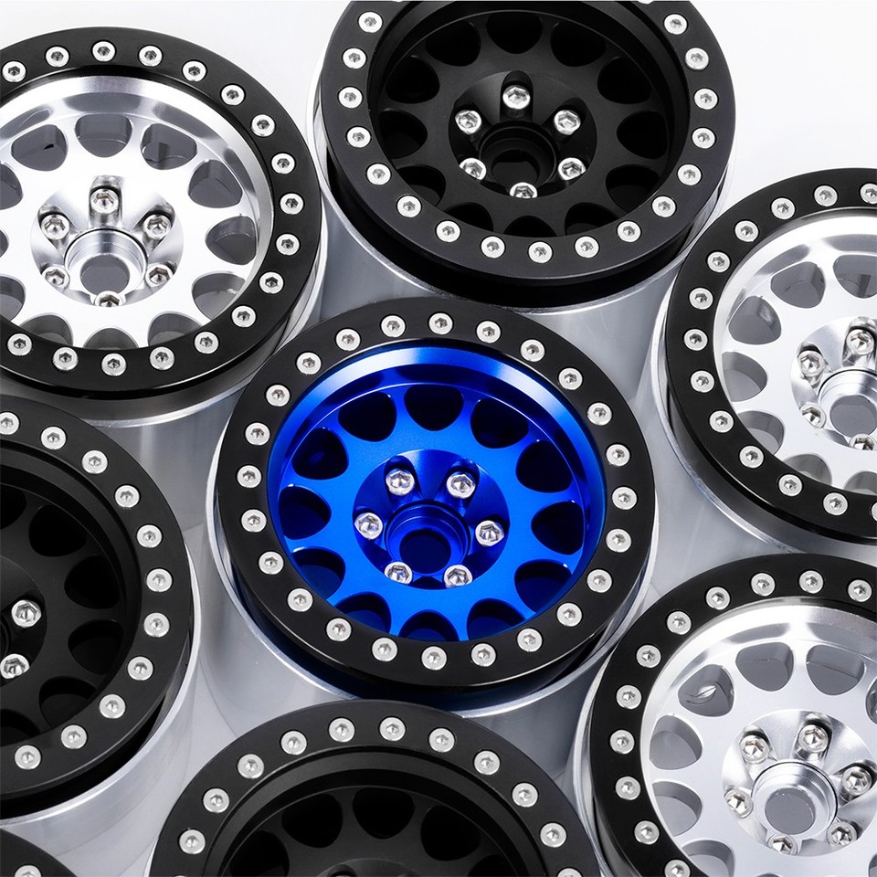 RCBATER 4Pcs 45mm Super-Thick 2.2" Beadlock Wheel Rims For RC 1/10 Rock ...