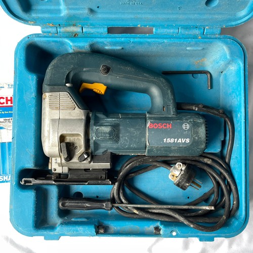 Bosch 1581AVS Heavy Duty Electric Jig Saw, Case, Extra Blades ...