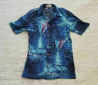 VINTAGE 60S 70s MENS SMALL FLORIDA BUTTON UP BEACH MIAMI SHIRT S | eBay