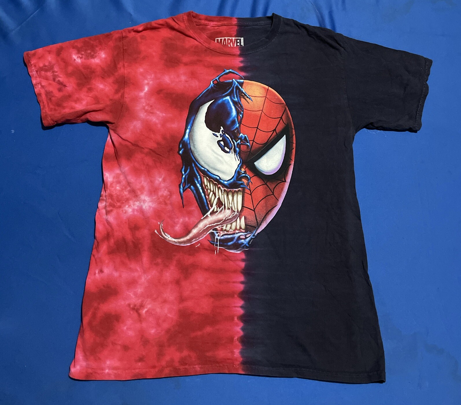 Universal Studios Spiderman Venom Split Face T Shirt … - Gem