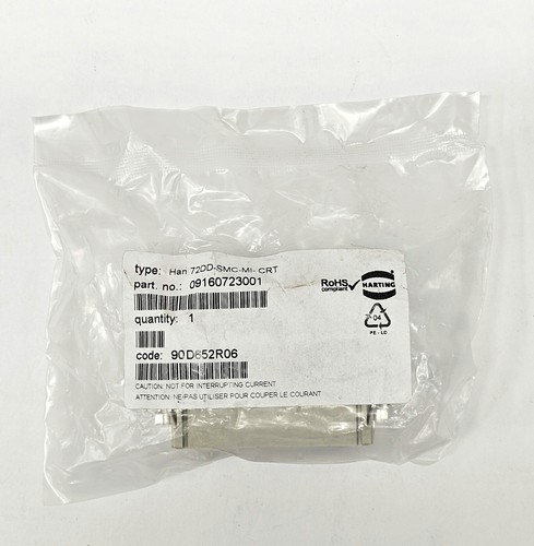 HARTING 09160723001 Connector ~ Han 72DD-SMC-MI-CRT ~ Brand New | eBay