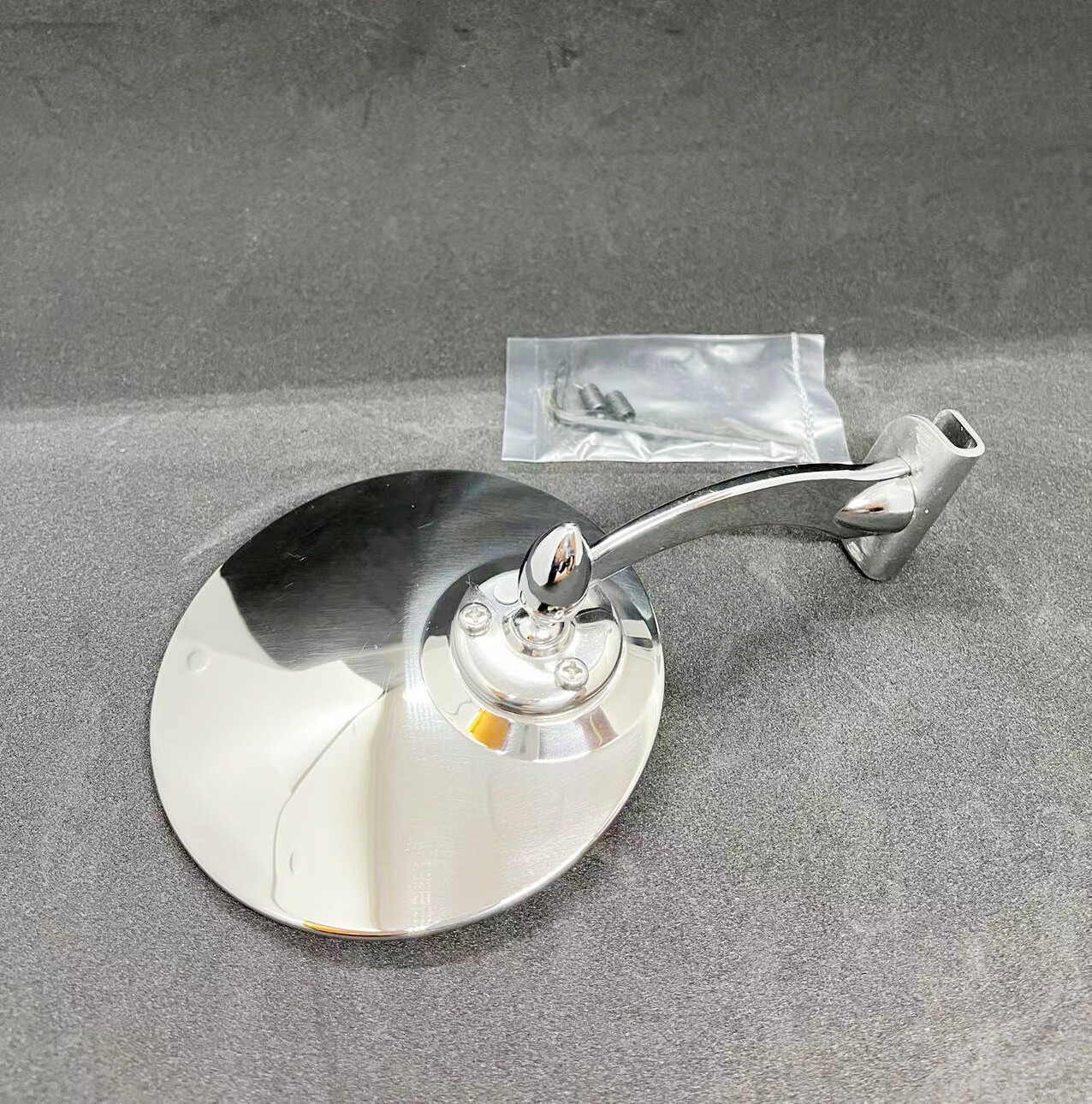 2 X UNIVERSAL 4" CLAMP ON ROUND LUCAS STYLE CLASSIC CAR WING MIRRORS ...