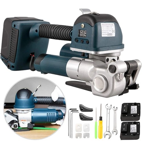 Electric Battery Strapping Tool with 2 Battery Handheld Packing Machine ...