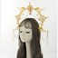 Baroque Lady Halo Crown with Cross Wing Golden Goddess Halo Headpiece ...