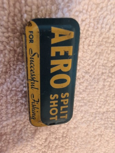 Vintage Tin Aero Split Shot For Successful Fishing | eBay