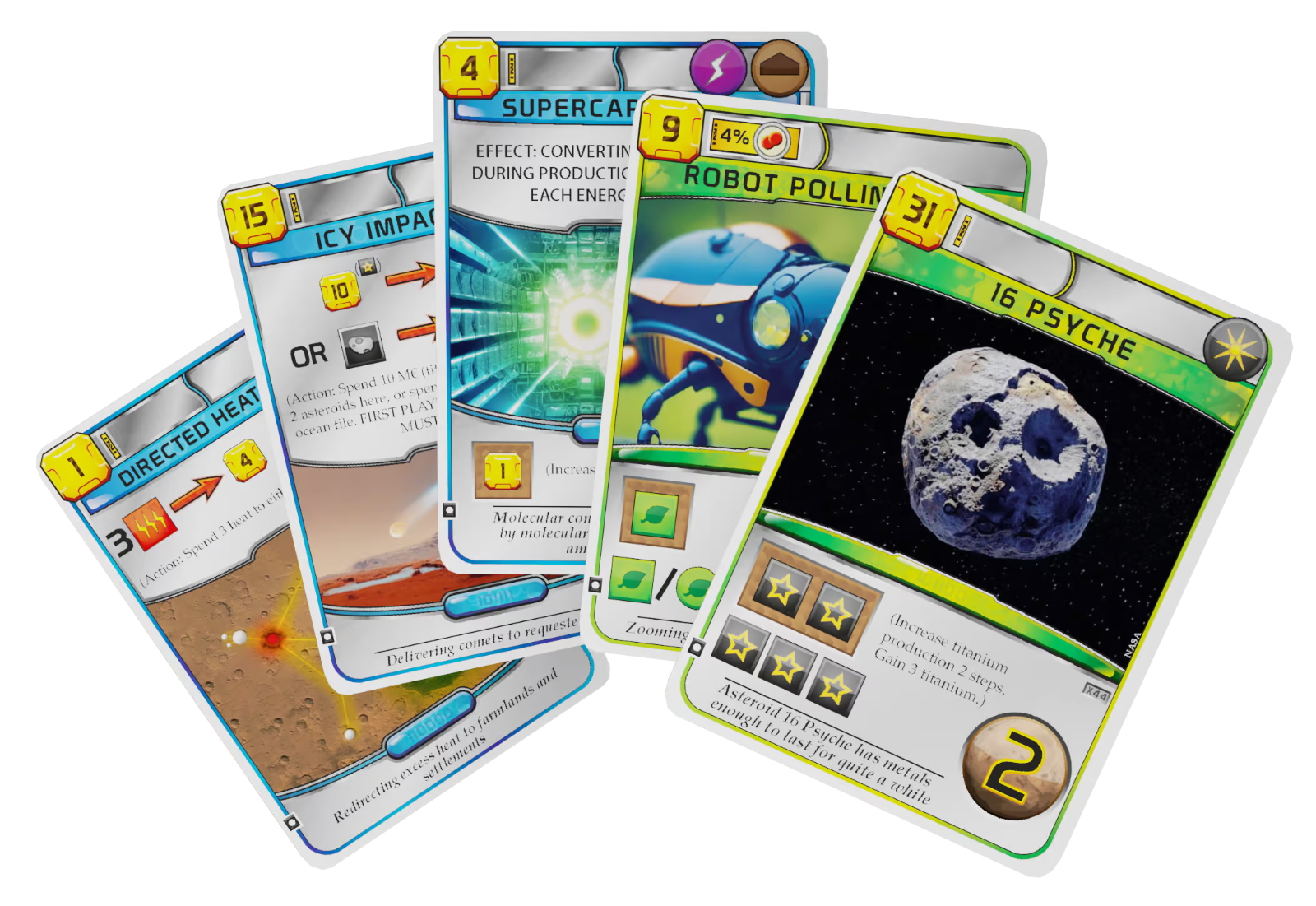 Terraforming Mars: Seasonal Promo Pack 2023 - 5 Project Cards - NEW | eBay