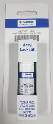 Genuine Suzuki Jimny 3 Door Touch Up Touchup Paint Superior White 26U ...