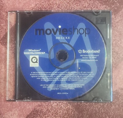Movieshop Deluxe Broderbund 2002 • Rare • PC CD | eBay