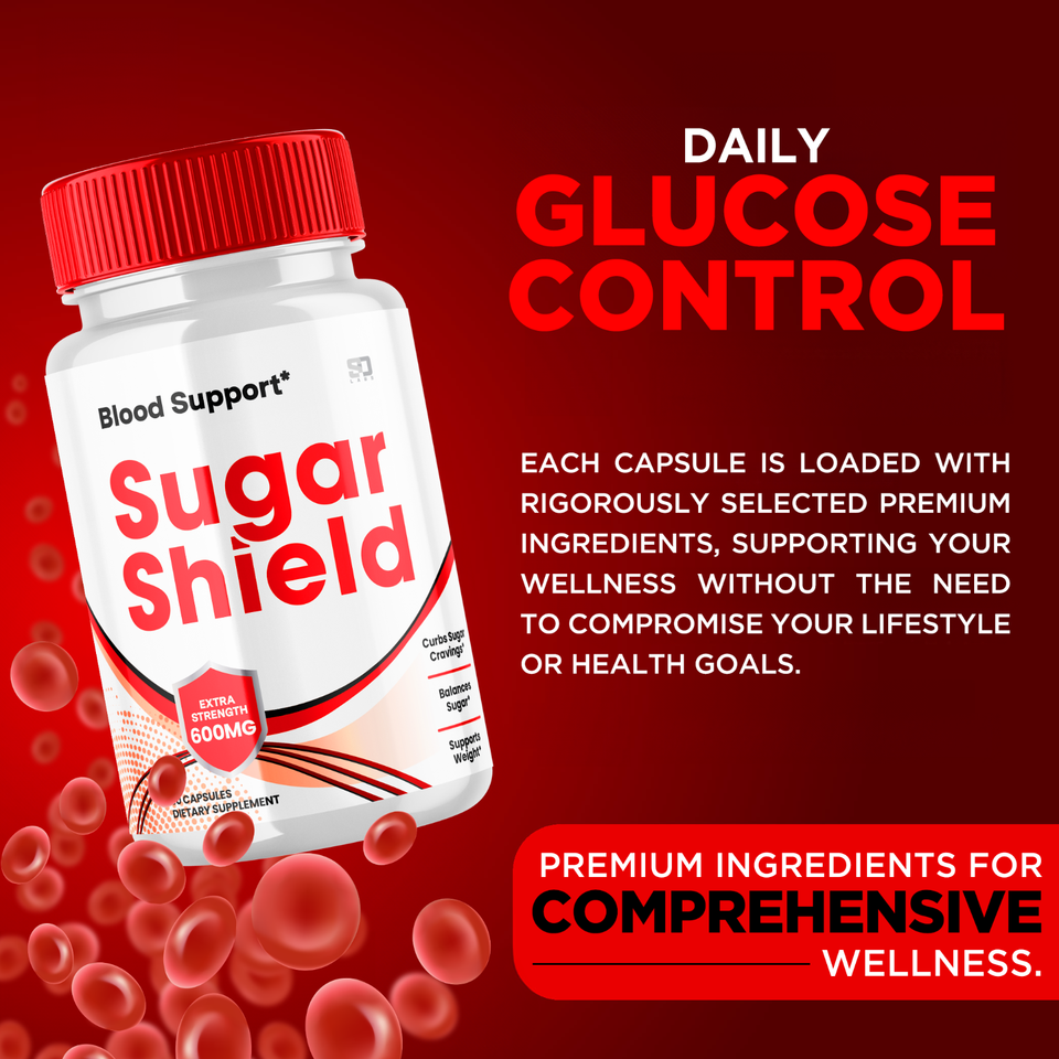 Sugar Shield Blood Support Capsules, Sugar Shield Blood Flow Pills (60 ...