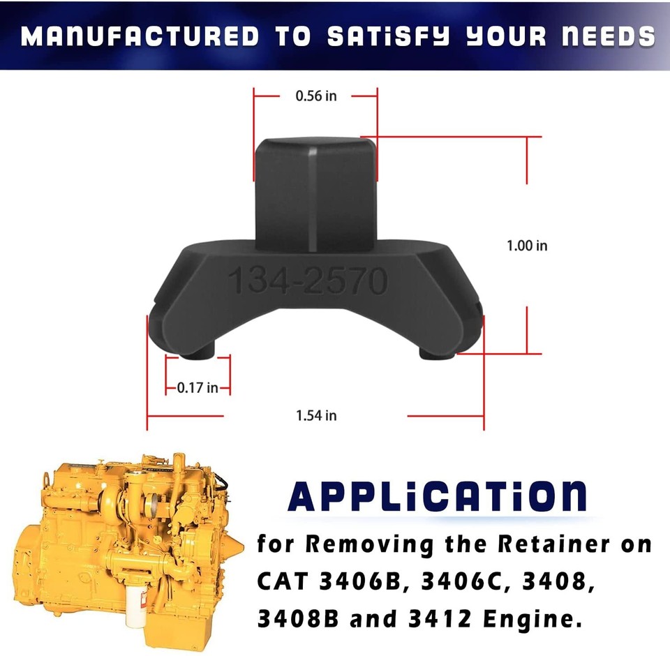 134-2570 Fuel Injection Nozzle Retainer Spanner Wrench For Caterpillar ...